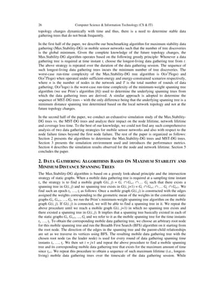Node failure time analysis for maximum stability vs minimum distance ...