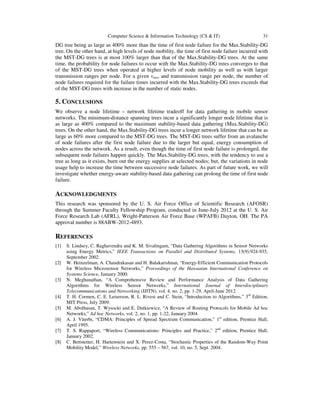 Node failure time analysis for maximum stability vs minimum distance ...