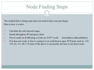 Node finder presentation | PPSX