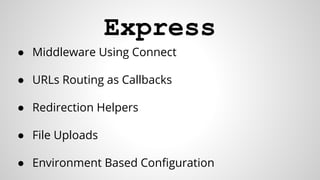 Into to Node.js: Building Fast, Scaleable Network Applications | PPT