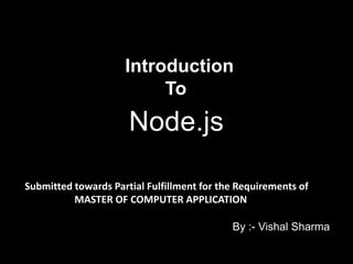 Node intro | PPT