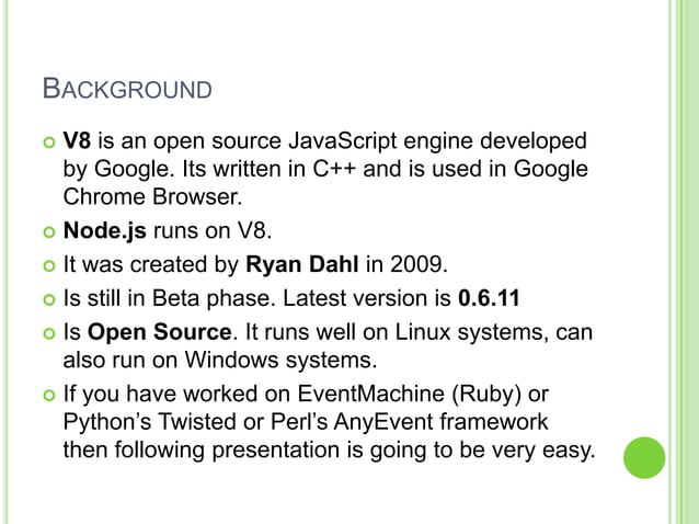 Introduction to Node.js