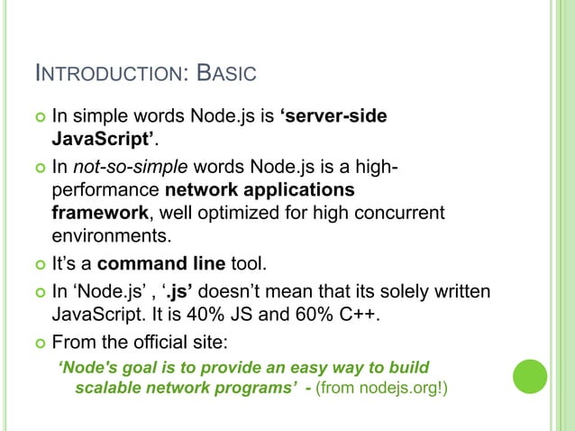 Introduction to Node.js