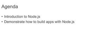 Introduction to Node js | PPT