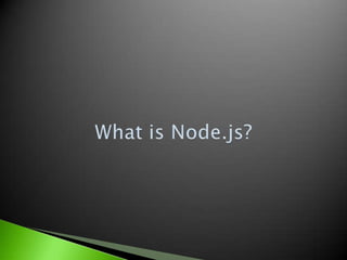 Nodejs | PPT