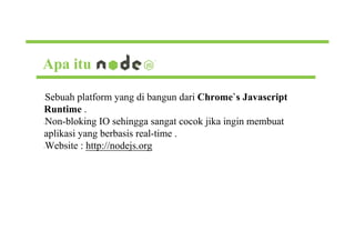 Penjelasan mengenai Node JS | PDF