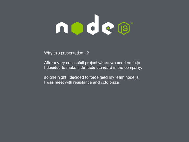 NodeJS and what is actually does | PPT