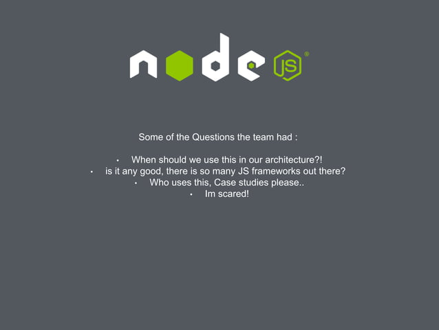 NodeJS and what is actually does | PPT