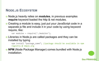 Nodejs | PPTX | Web Development | Internet