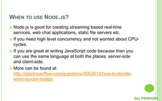 Nodejs | PPTX | Web Development | Internet