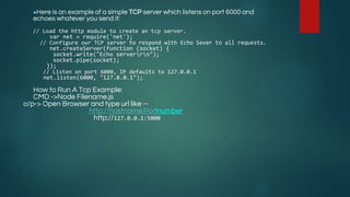 Nodejs | PPTX | Web Development | Internet