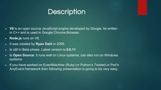 Nodejs | PPTX | Web Development | Internet