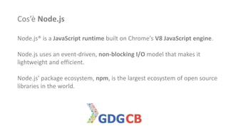 Introduzione a Node.js | Web Development | Internet