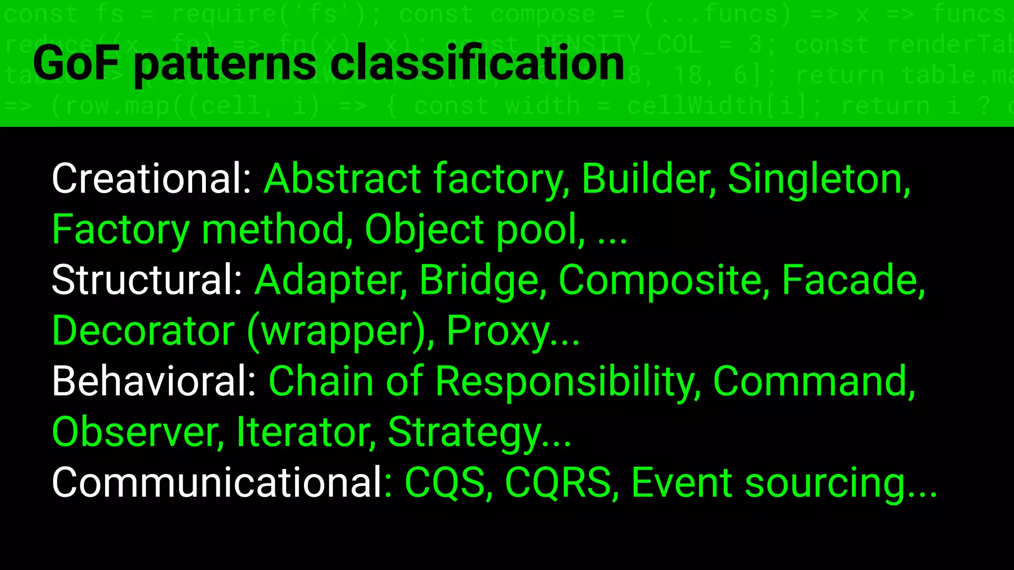 Patterns and antipatterns | PDF