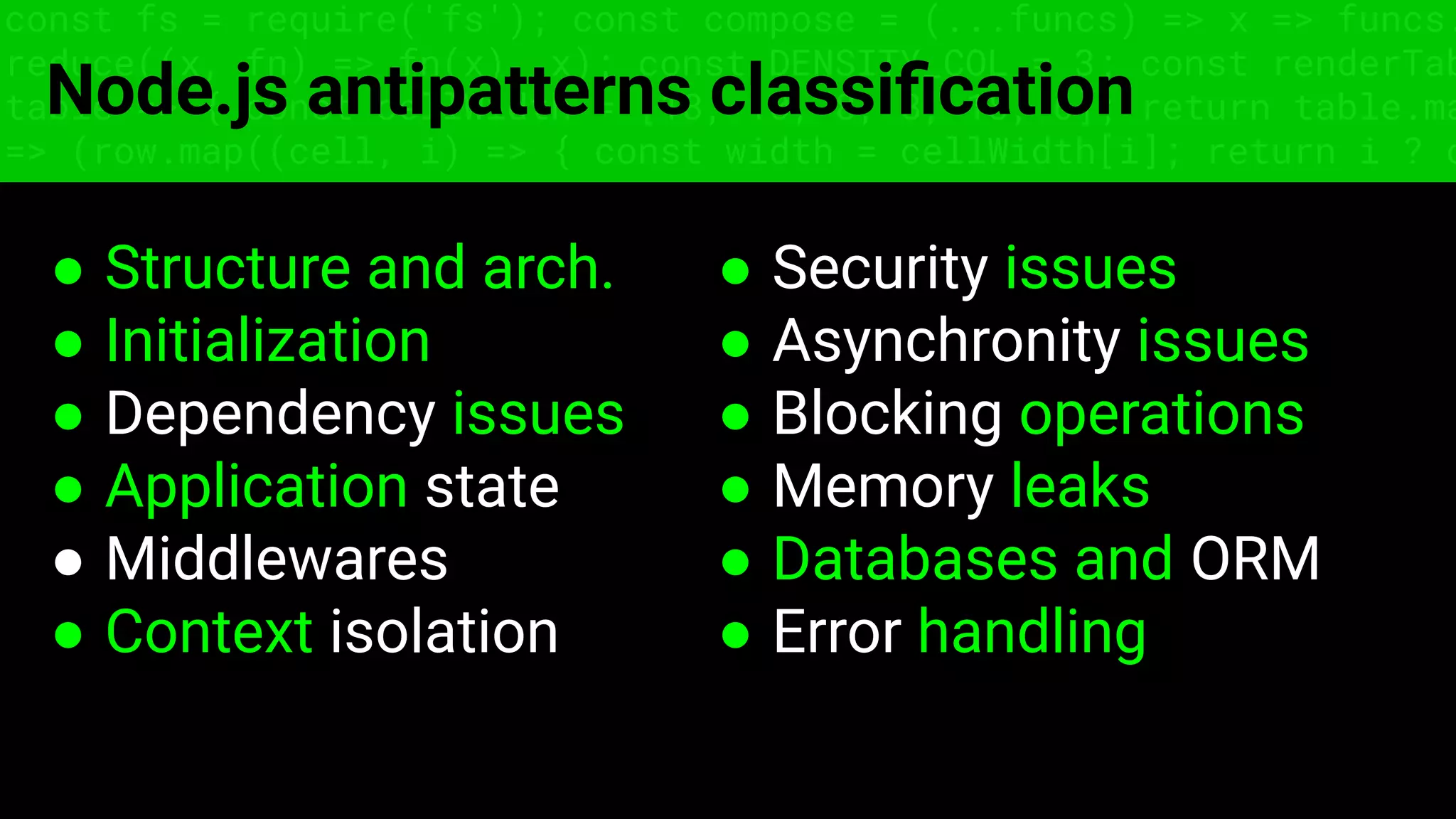 Patterns and antipatterns | PDF