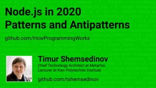 Patterns and antipatterns | PPT