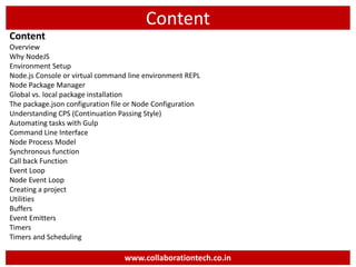Introduction to Node.JS