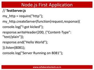 Introduction to Node.JS