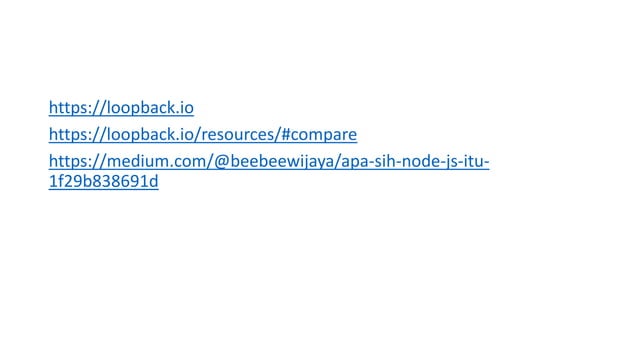Nodejs & Loopback | PPTX