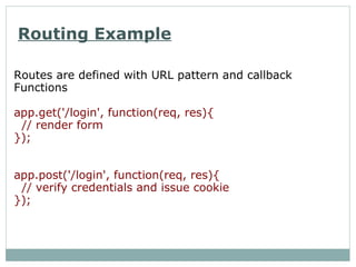 Node.js Express Framework | PPT