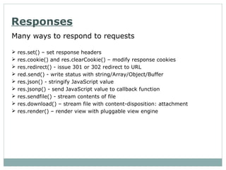 Node.js Express Framework | PPT