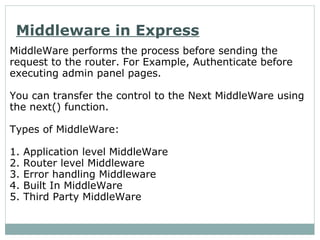 Node.js Express Framework | PPT