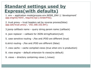 Node.js Express Framework | PPT