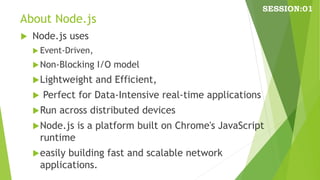 Nodejs Session01 | PPT
