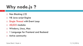 Nodejs vatsal shah | PPT