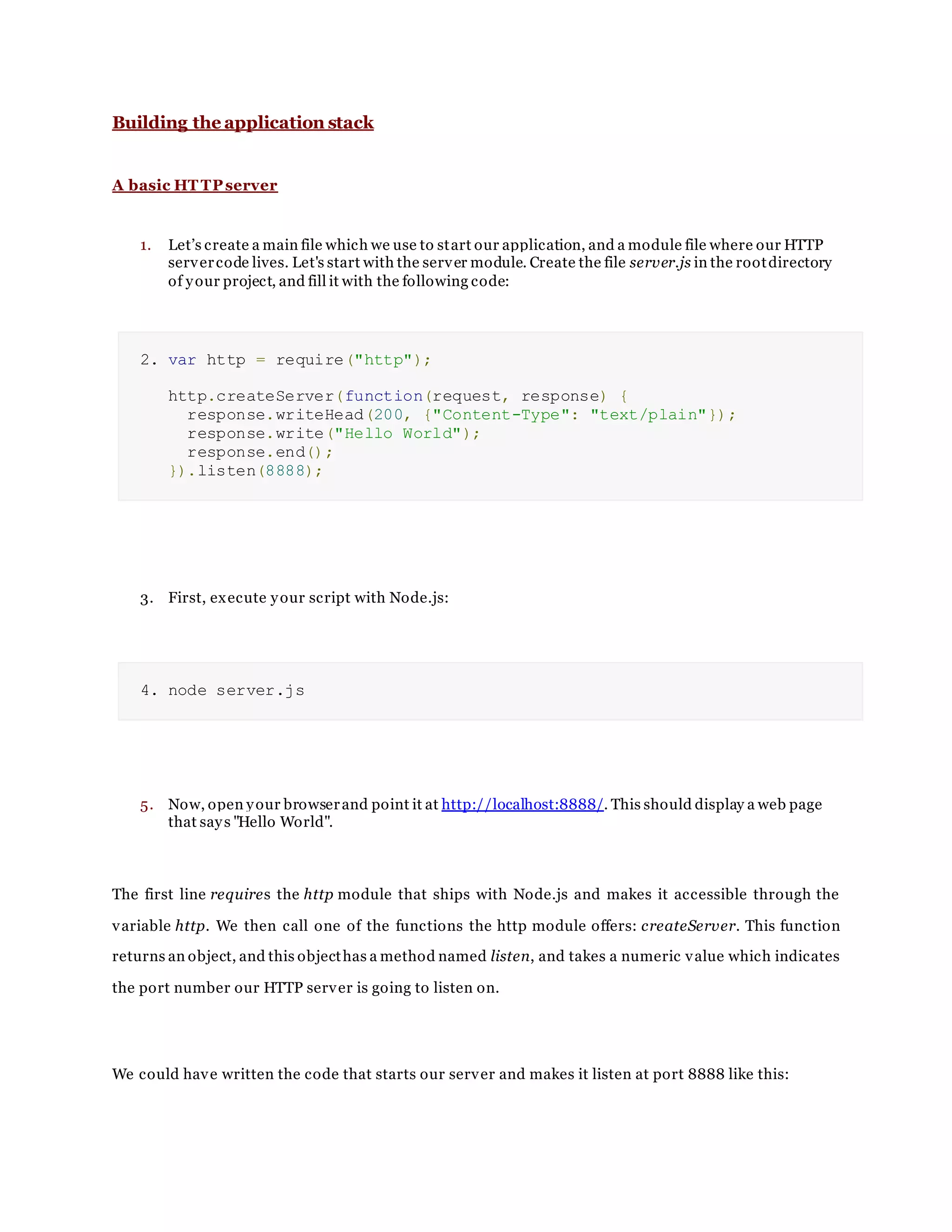 Node js getting started | PDF Node js getting started | PDF