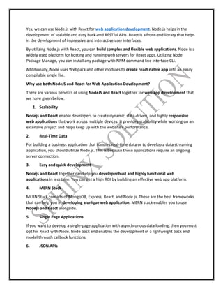 NodeJS and React The Best Combination for Web Application Development.pdf
