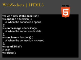 Nodejs and WebSockets | PPT