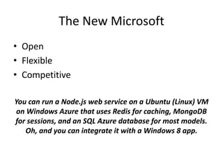 Node.js on Azure | PPT