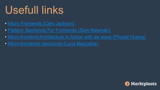 Node.js BFFs: our way to better/micro frontends | PPT