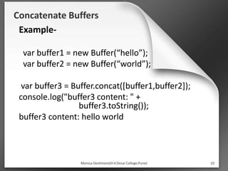 Nodejs buffers | PPTX