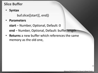 Nodejs buffers | PPTX