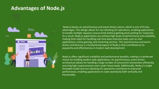Mastering the Art of Node.js: Development Services for Success | PPT
