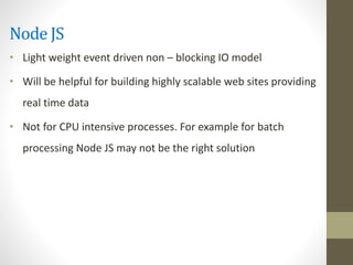Node js for enterprise | PPTX