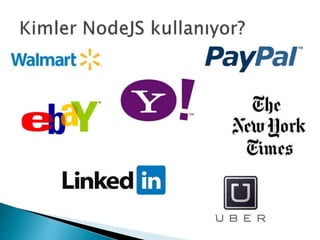 Node js giriş (intro) | PPT