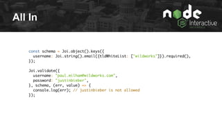 Take Data Validation Seriously - Paul Milham, WildWorks | PPT