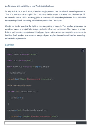 Node JS Interview Question PDF By ScholarHat | PDF