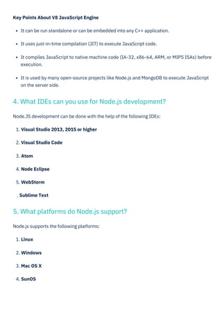 Node JS Interview Question PDF By ScholarHat | PDF