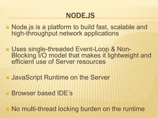 Introduction to Node.js Platform | PDF
