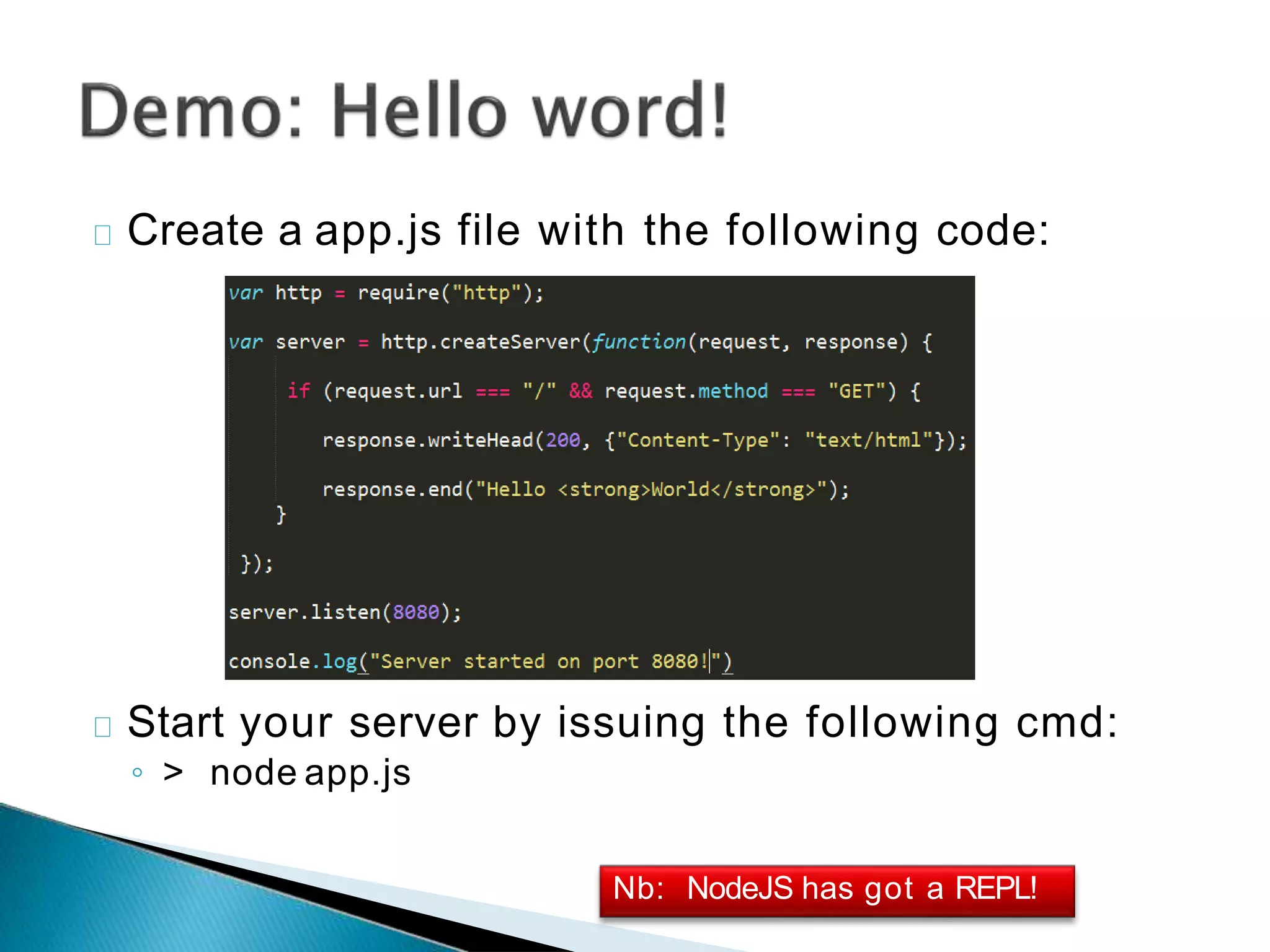 What is Node JS ? | PPTX