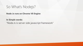 Node.js introduction | PPT