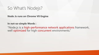 Node.js introduction | PPT
