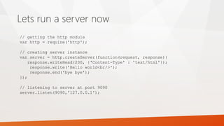 Node.js introduction | PPT