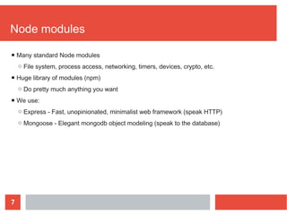Node js lecture | PPT