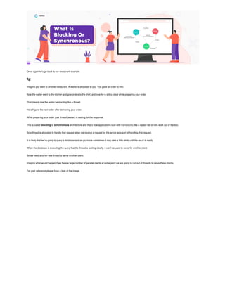 Node Js Non-blocking or asynchronous Blocking or synchronous.pdf | Web ...