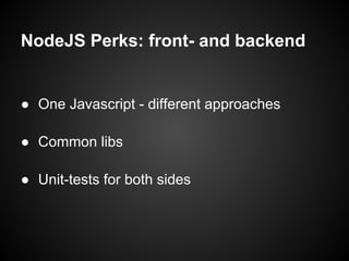 NodeJS overview | PPT
